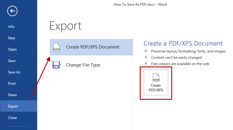 How To Save Any File As PDF Convert Doc To PDF